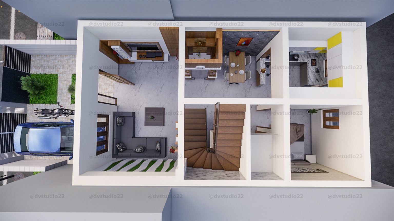 20X50 House Design - DV Studio