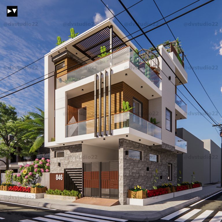 20X30 House Design Option 2 - DV Studio