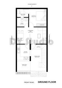 20X40 House Design Option 2 - DV Studio