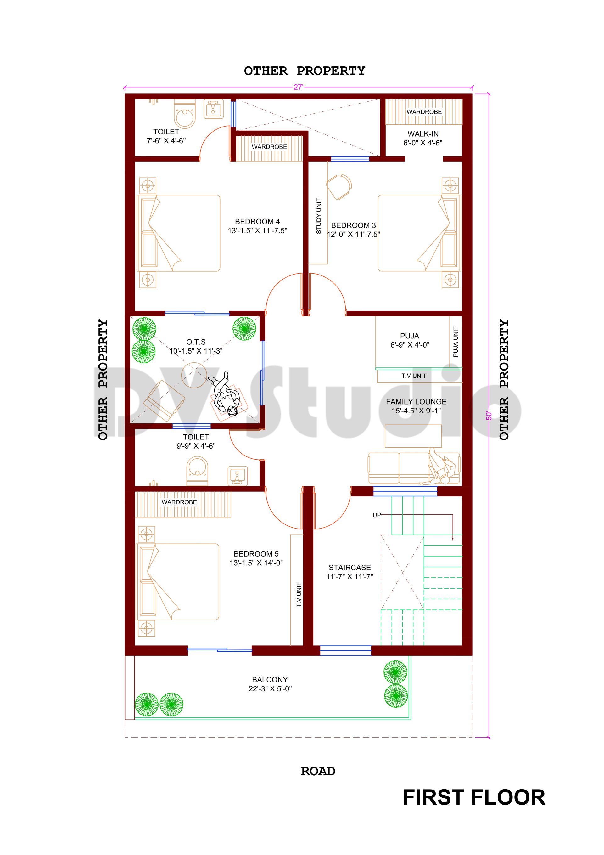 27X50 House Design - DV Studio
