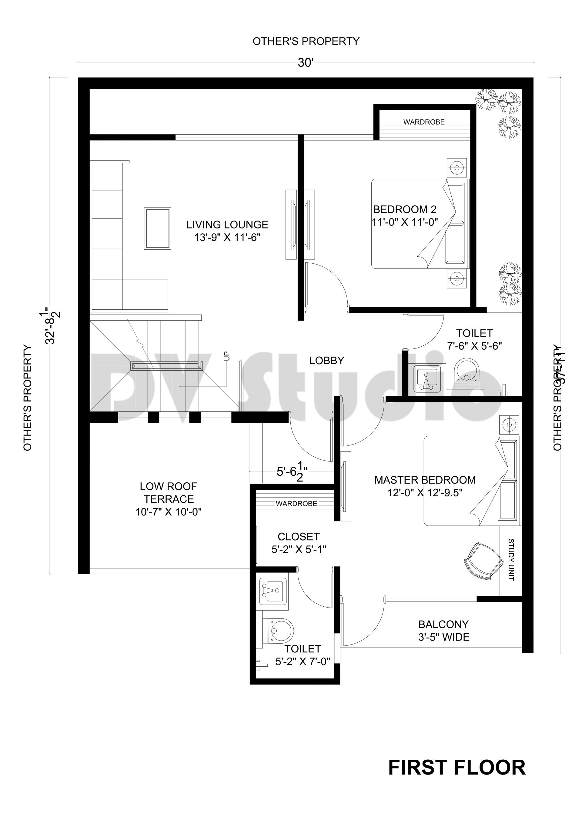 30X40 House Design - DV Studio