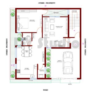 40X40 House Design - DV Studio