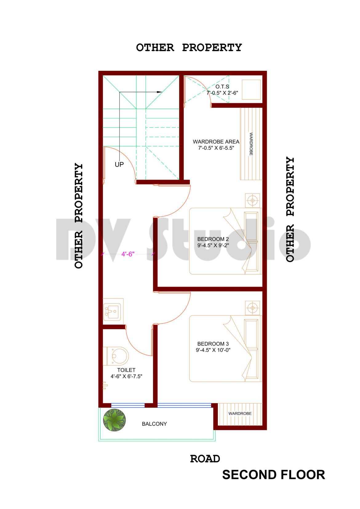 15X30 House Design Option 3 - DV Studio
