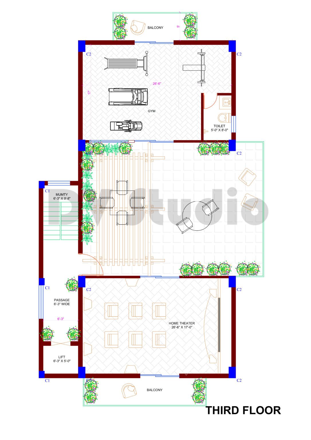 35X60 House Design - DV Studio