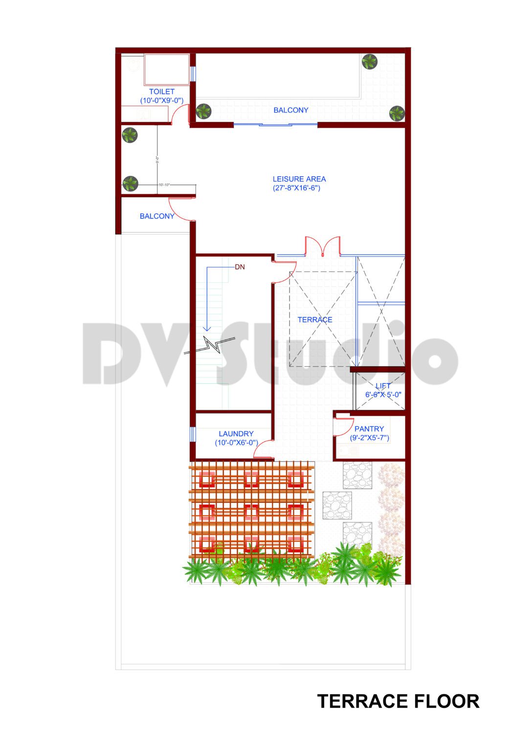 40X80 House Design - DV Studio