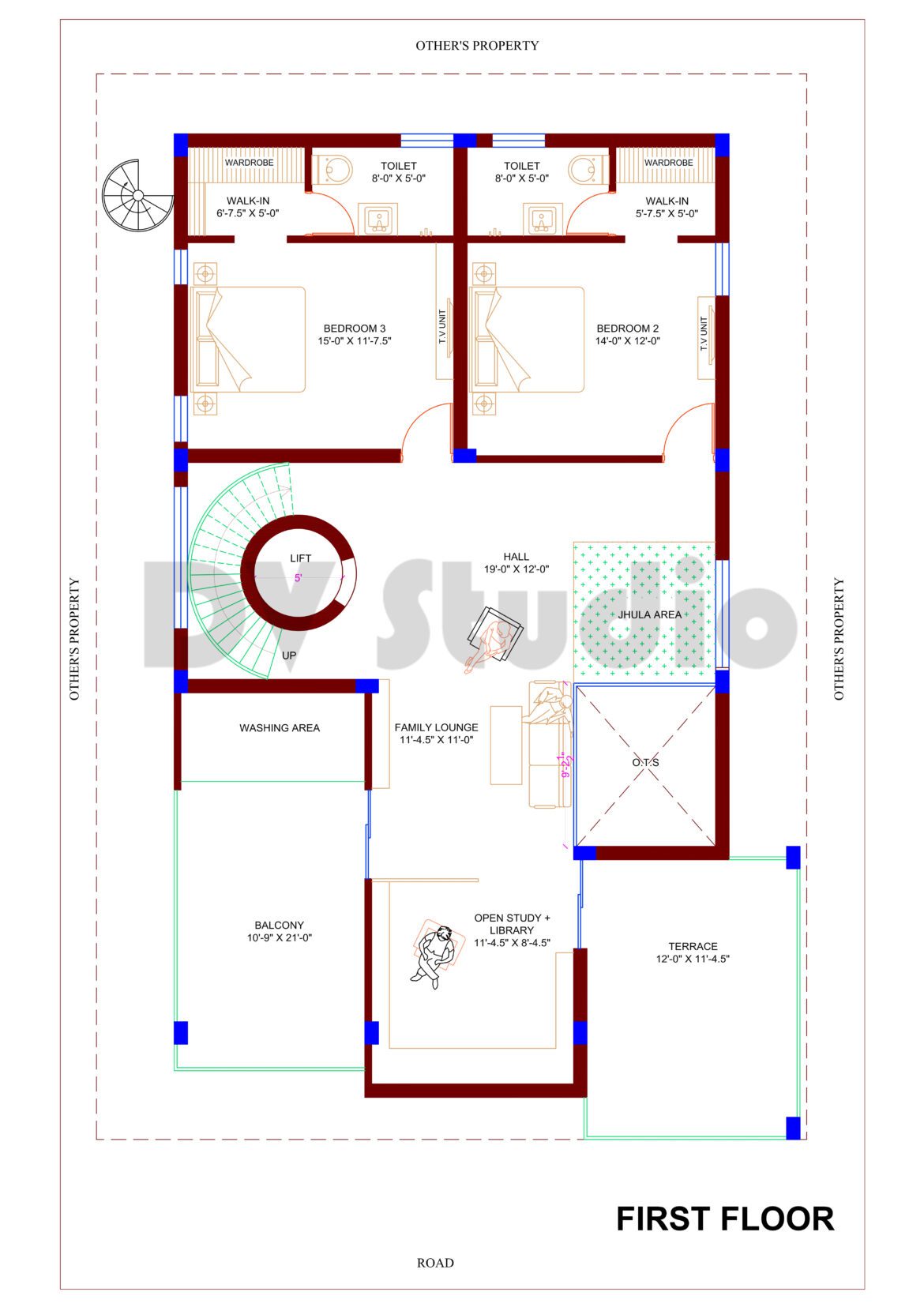 40X60 House Design - DV Studio
