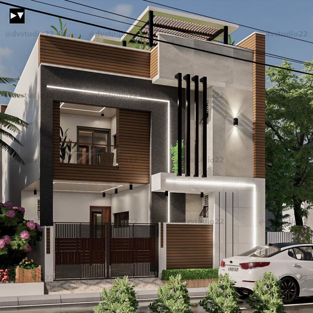 25X45 House Design Option 6 - DV Studio
