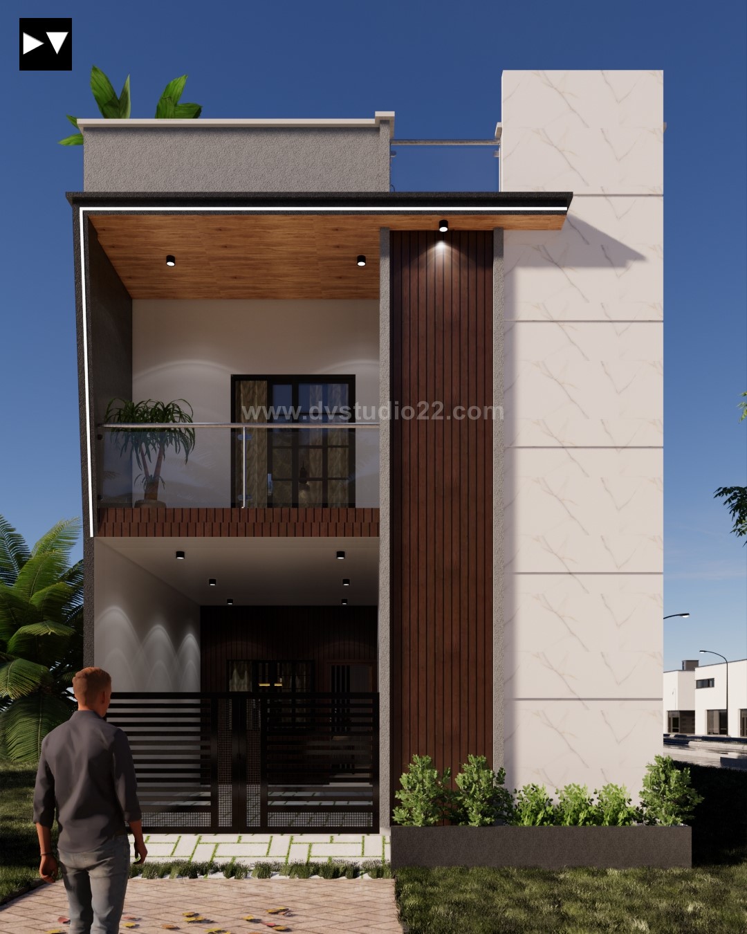 20x50 House Plan - DV Studio