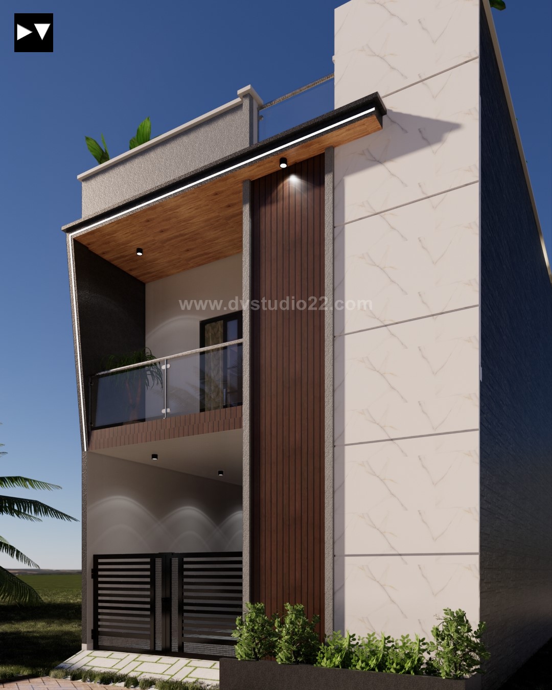 20x50 House Plan - DV Studio