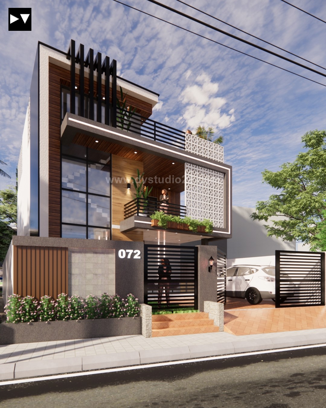 35x70 House Plan, 35x70 House Elevation, 35x70 house design 3D - DV Studio