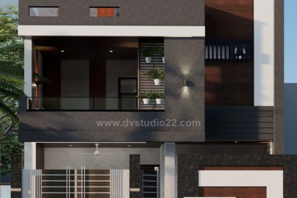 20X35 House Design Option 3 - DV Studio