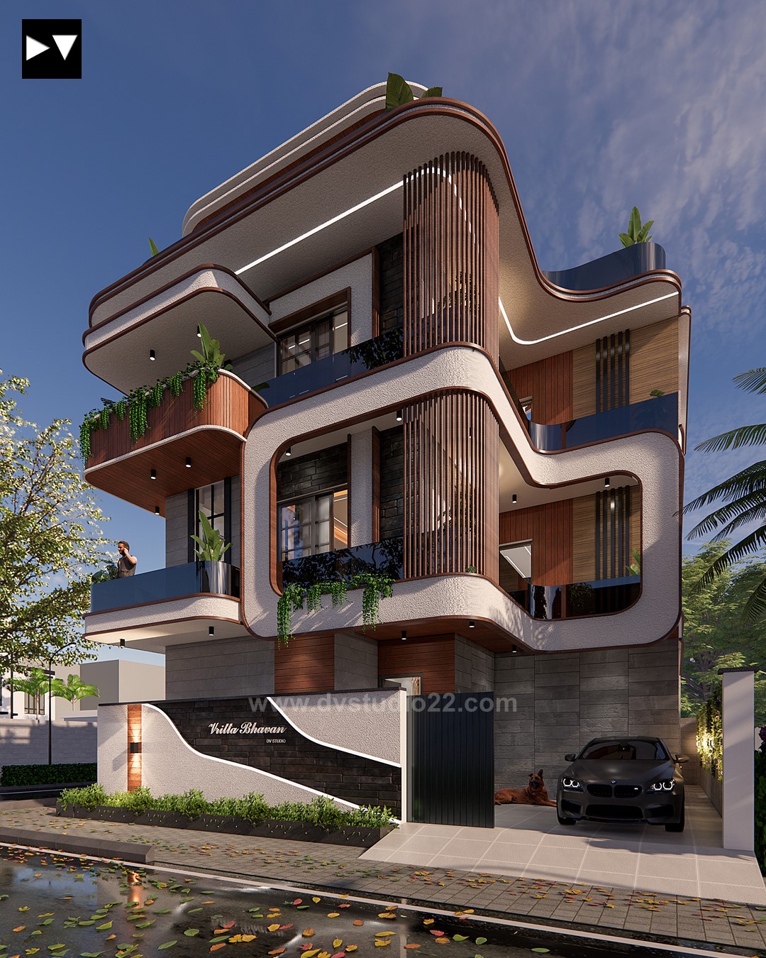 40x40 House Plans Option 6 - 1600 Sqft | 180 Gaj - DV Studio