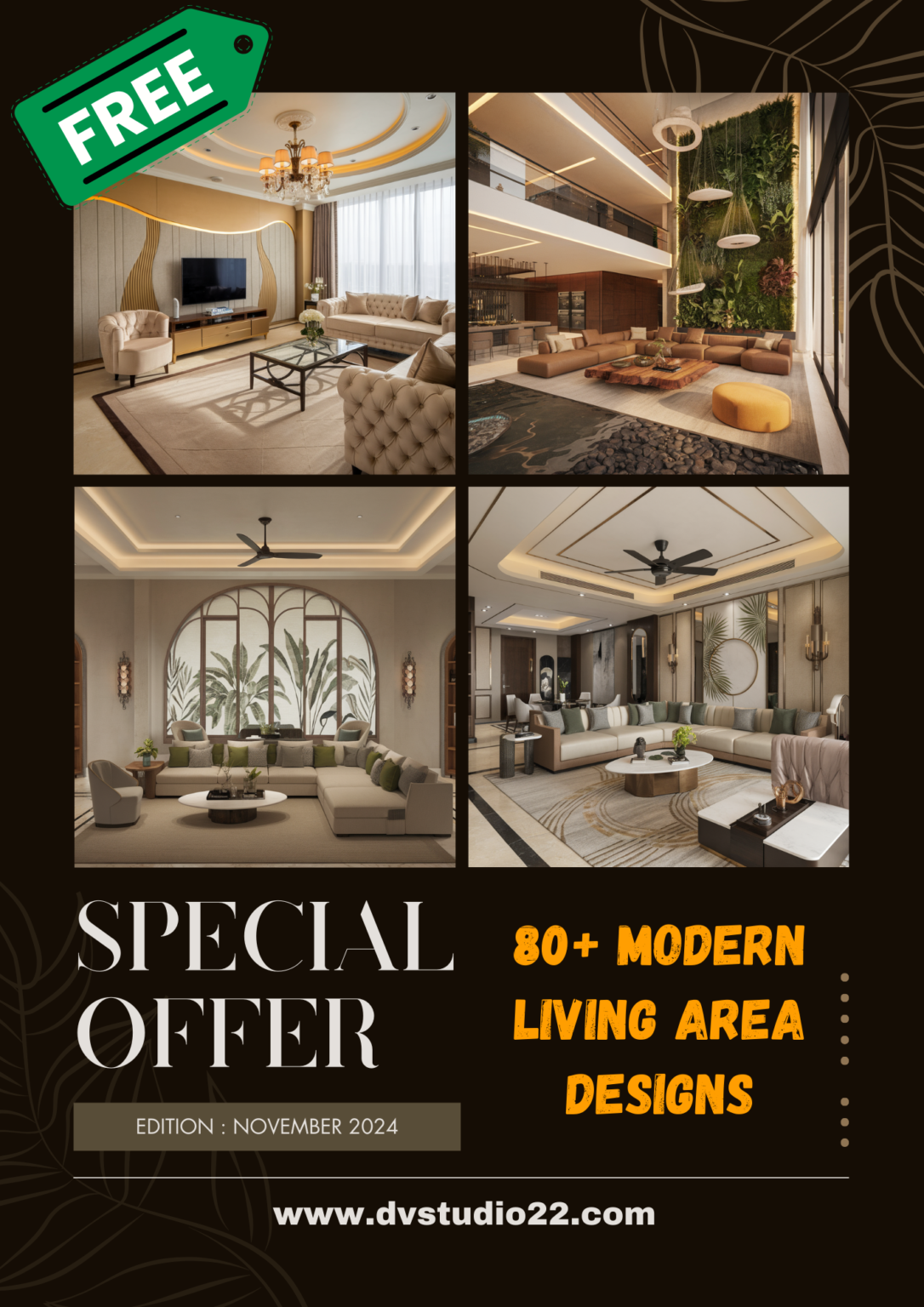 80+ Modern Living Area Designs - DV Studio