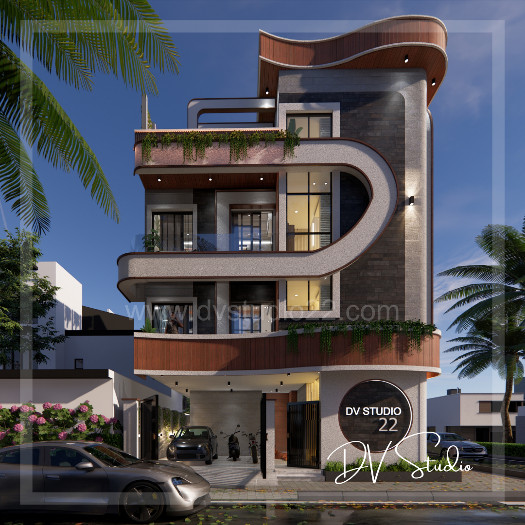 33x33 House Plans 3D - 5BHK - Option 2 - 1089 Sqft | 121 Gaj - DV Studio