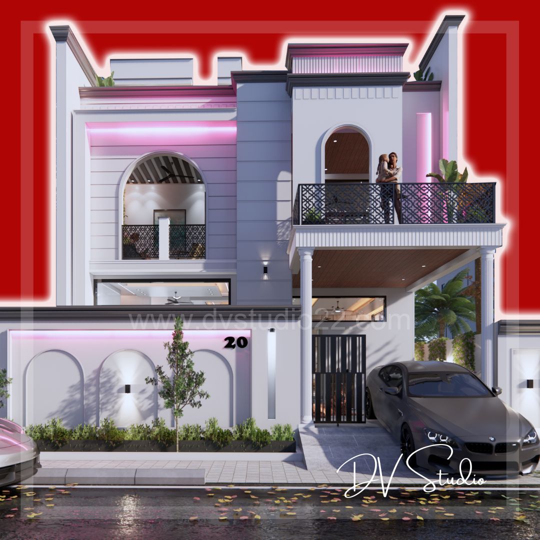 40x50 House Plan 3D - 4BHK - Option 4 - 2000 Sqft | 225 Gaj - DV Studio